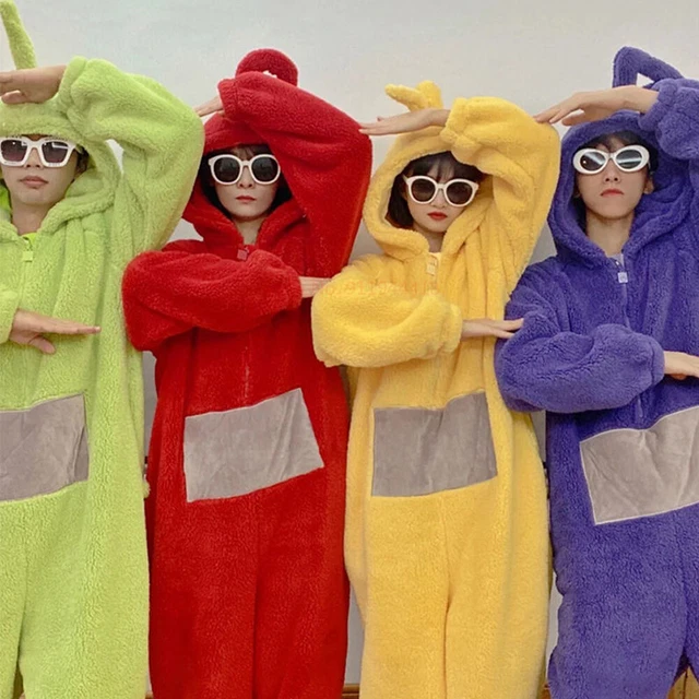 TELETUBBIES JUMPSUIT COSTUME Kigurumi Pajamas Party Sports Day Book ...