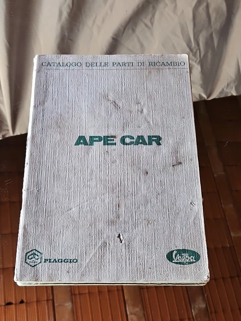 PIAGGIO APE CAR Vecchio Catalogo Parti Di Ricambio Completo EUR 29,90 ...