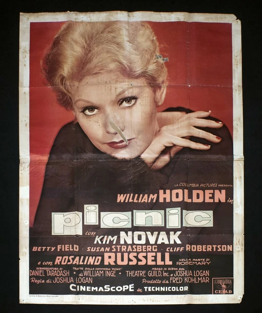 PICNIC POSTER MANIFESTO Kim Novak William Holden Logan William Inge E19 ...