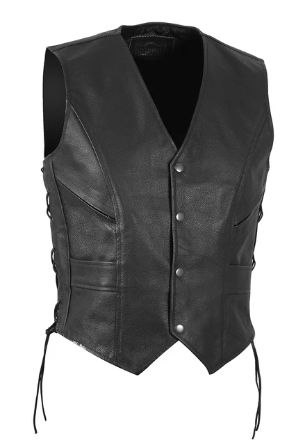 LEDERWESTE KUTTE MOTORRAD BIKER Vest CHOPPER ROCKER CLUB Gr XS - 4XL ...