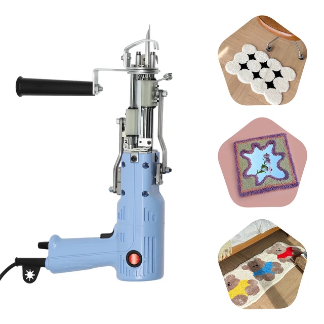 RUG TUFTING GUN Electric Cut Loop Pile Carpet Weaving Machine Kit High ...