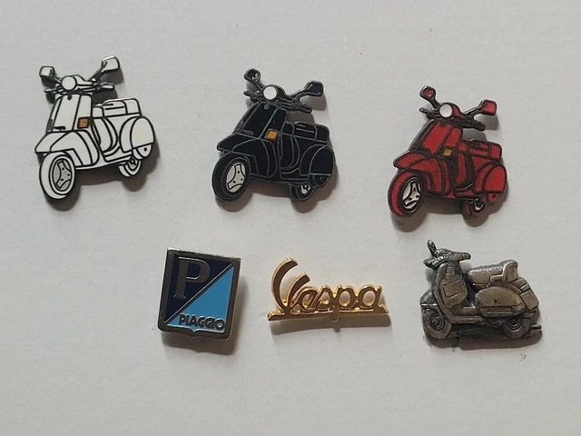 PINS PIN SCOOTER Vespa Piaggio Serie De 6 Pins EUR 19,00 - PicClick FR