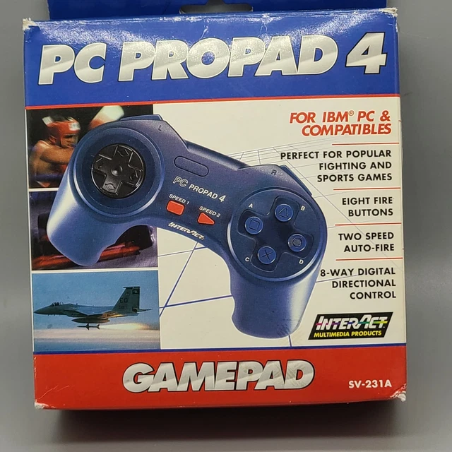 PC PROPAD 4 Gamepad Video Game Controller by InterAct SV-231 for IBM PC ...