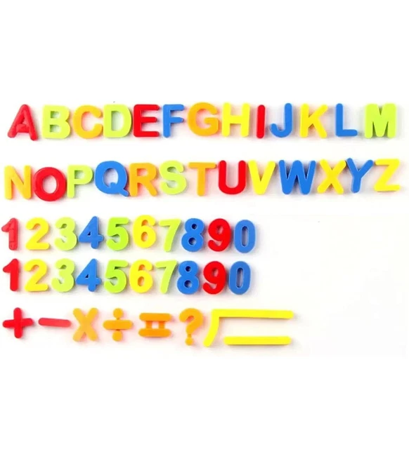 MAGNETIC LETTERS ALPHABET Numbers Educational Toy Fridge Magnets UK $5. ...