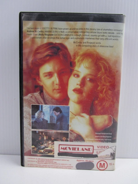 FRESH HORSES, MOLLY Ringwald, Andrew McCarthy, VHS Tape, Vintage Movie ...