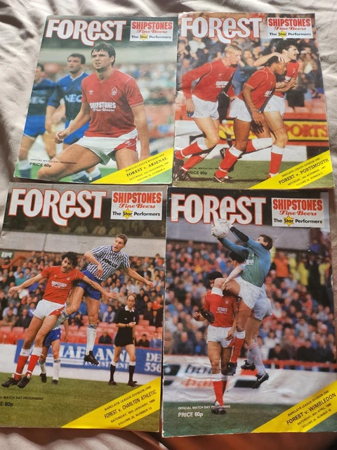 4 X 1987-88 Nottingham Forest Home Collectable Football Programmes £2. ...