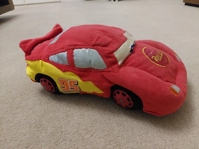 DISNEY STORE PIXAR Lightning McQueen Plush Soft Toy Car Walt Disney ...