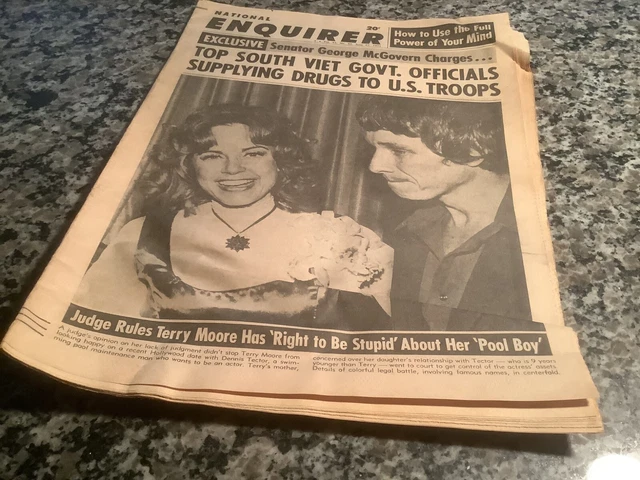 1971 TERRY MOORE,TINY Tim,Clint Eastwood,cruise ship Queen Mary,Jack ...