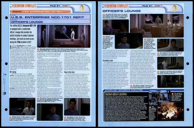 OFFICERS LOUNGE - USS Enterprise NCC-1701 Refit - Star Trek Fact File ... OFFICERS LOUNGE - USS Enterprise NCC-1701 Refit - Star Trek Fact File ...