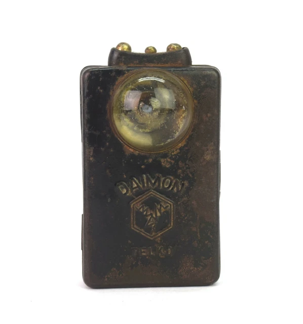 RARE ANTIQUE BATTERY Operated Hand Torch Unique Light Old Collectible ...