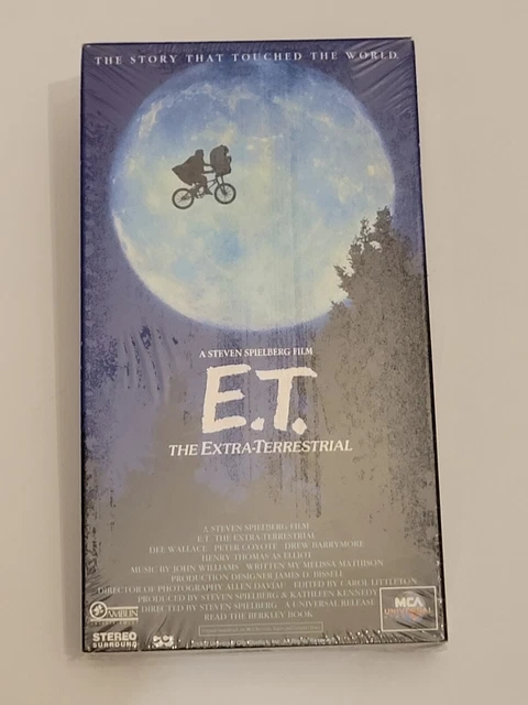E.T. THE EXTRA-TERRESTRIAL VHS Video Tape 1982 MCA Factory Sealed New £ ...