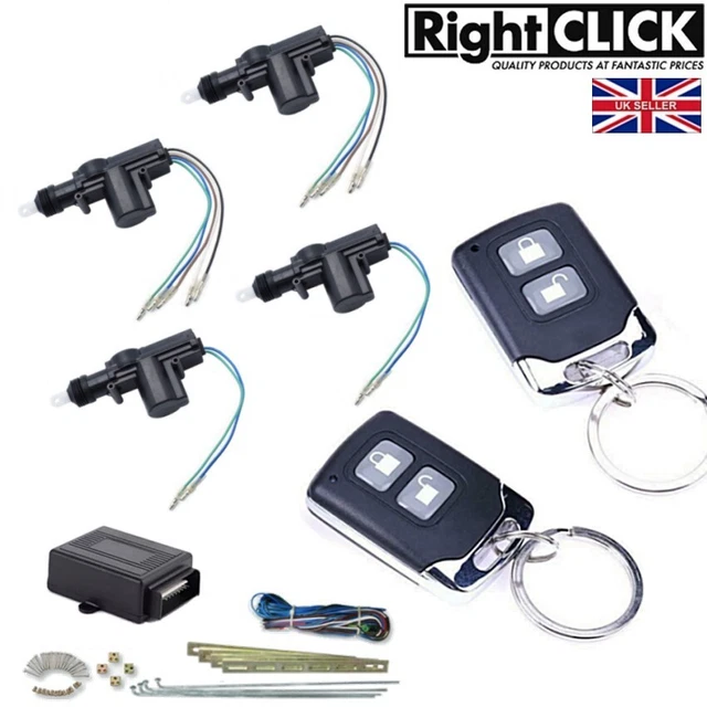 4 DOOR CENTRAL Locking Kit Remote Keyless 4D-CLR007-R287 £27.95 ...
