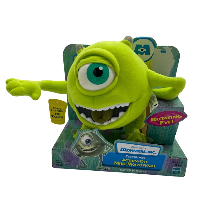 VINTAGE MONSTERS INC Mike Wazowski Action Eye Talking Plush 8" Disney ...