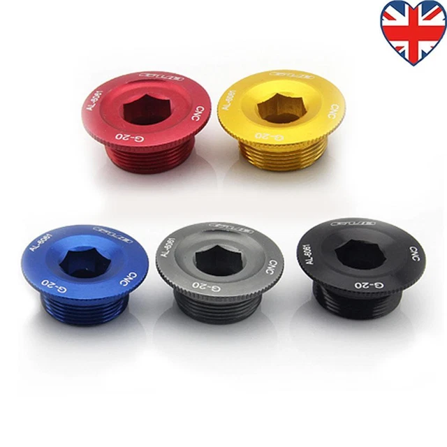 THREADED CRANK BOLT Bicycle Crank Arm Bolt Crank Screw Caps for Shimano ...