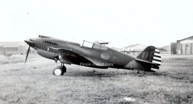 ORIGINAL WW2 PHOTO Curtiss P-40 Warhawk Fighter Plane Army Air Force ...
