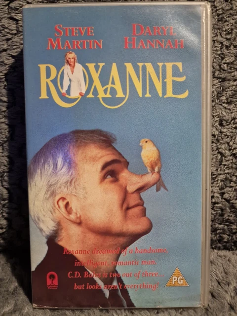 ROXANNE - CLASSIC comedy starring Steve Martin, Daryl Hannah. VHS Video ...