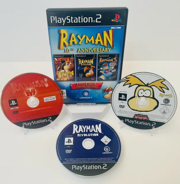 RAYMAN 10TH ANNIVERSARY Limited Edition 3 Title Pack PS2 Game | New ...