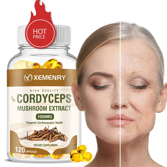 CORDYCEPS MUSHROOM EXTRACT 1000mg - Increased Energy and Endurance, Anti-aging £7.28 - PicClick UK
