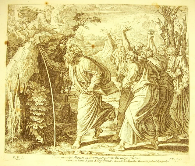 MOÏSE MANUM NUM CXX La Bible Nicolas Chaperon 1649 a Raphaël Vatican ...