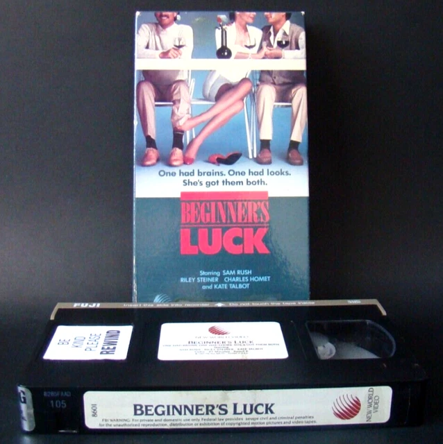 BEGINNER'S LUCK VHS 1985 Sam Rush Riley Steiner Romantic Comedy Rare HTF 80s $13.95 - PicClick CA