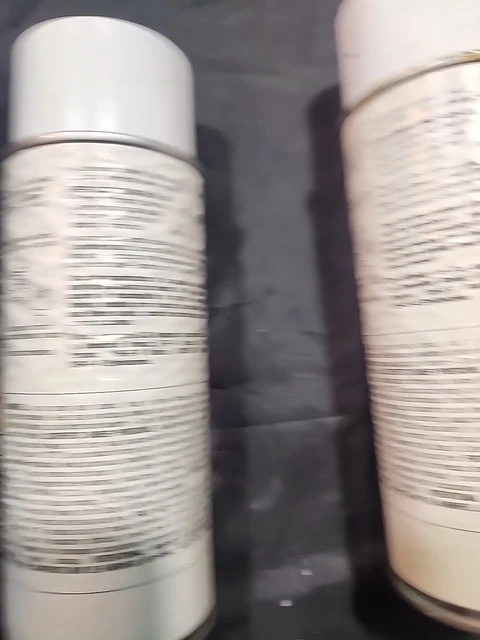 VINTAGE /OMNI PAK Enamel Bkent Paper Label Spray paint can, White Lot ...