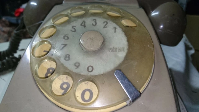 1 TELEFONO A DISCO VINTAGE SIP FATME BIGRIGIO Maggio 1974 ANNI 70/80 ...