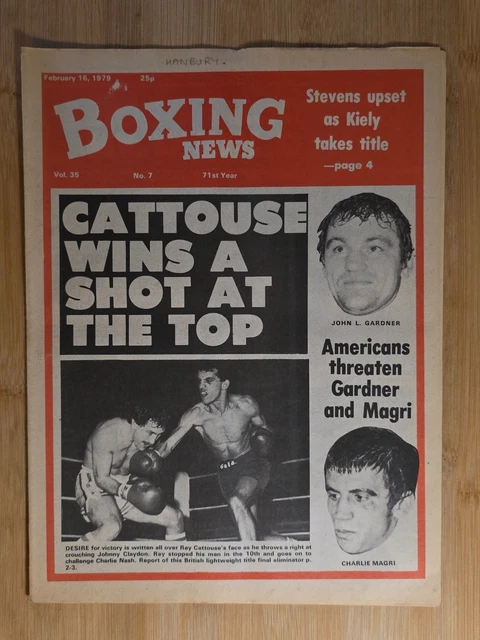 BOXING NEWS - Magazine / Issue: 16th February 1979 £5.40 - PicClick UK