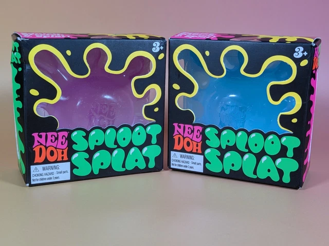 NEEDOH SPLOOT SPLAT Squishy Sensory Toy | Blue & Pink | Ships Free £29. ...