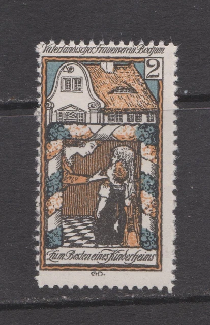 GERMANY/BOCHUM CHILDRENS' HOMES charity stamp/label $2.01 - PicClick