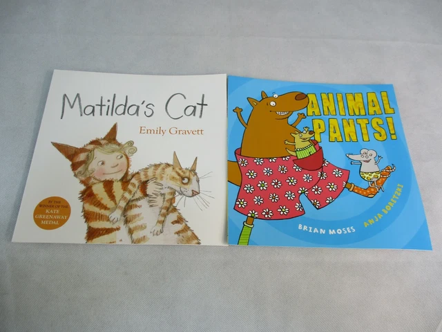 ANIMAL PANTS BRIAN Moses & Matilda's Cat Emily Gravett 2 Books ...