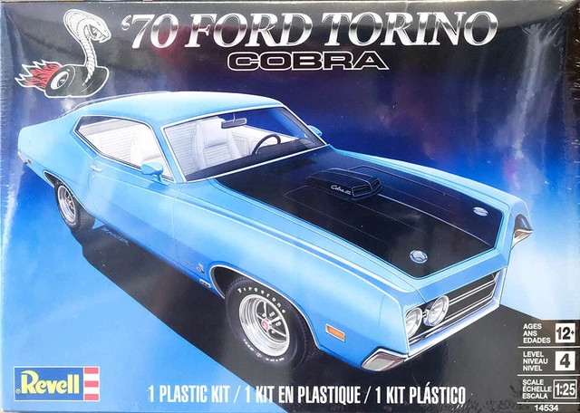 '70 FORD TORINO Cobra 1:25 Model Kit Bausatz Revell 4534 EUR 31,90 ...