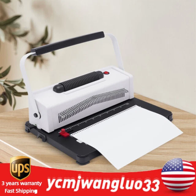 CALENDAR SPIRAL COIL A4 A5 Paper Punching Binding Machine 46 Holes Ring ...