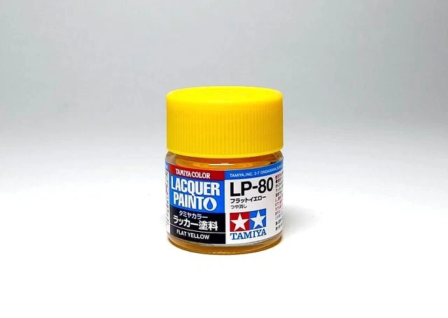 TAMIYA 82180 MODEL Color Lacquer Paint LP-80 Flat Yellow 10ml 82180 $9. ...