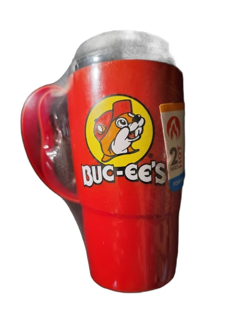 BUC-EE'S BUCEES 16 oz Refillable Insulated Mug Hot/Cold ThermoServ Cup ...