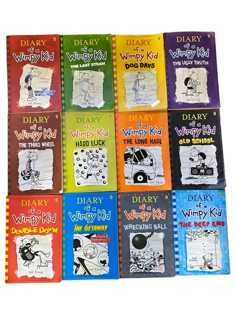 DIARY OF A Wimpy Kid Books x12 Books By Jeff Kinney | Bundle x12 VGC ...