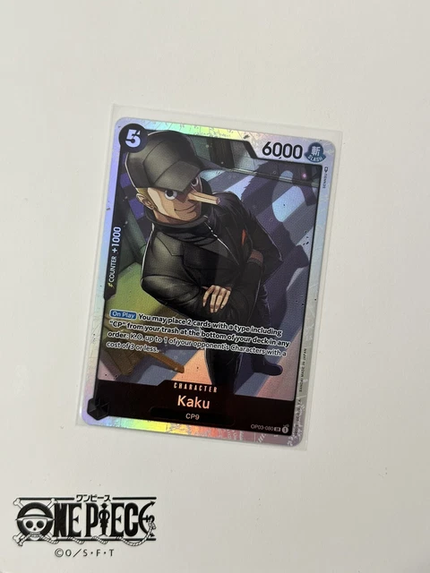 ONE PIECE CARD Game - Pillars Of Strength English - OP03-080 - Kaku SR TCG £5.00 - PicClick UK