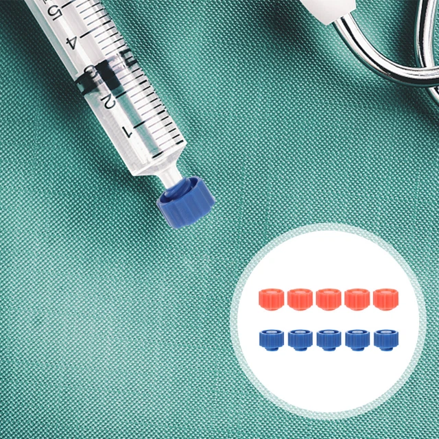 DISPENSING END CAPS - 100 Plastic Luer Lock Caps £8.89 - PicClick UK