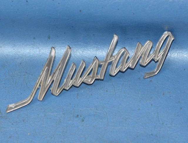 VTG 1969-1971 FORD Mustang Front Fender Emblem Script Trim Badge OEM ...