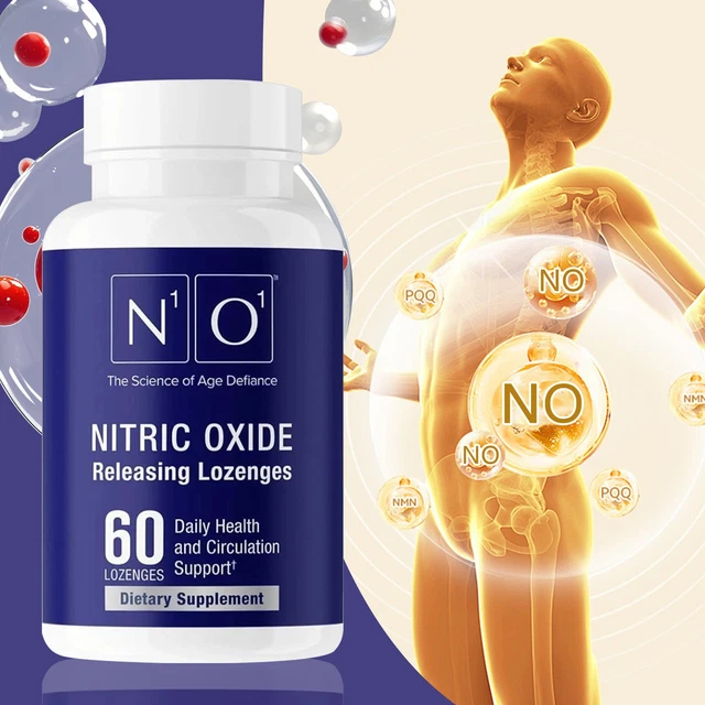 N1O1 NITRIC OXIDE Lozenges - 60 Count Supplement For Heart Health ...