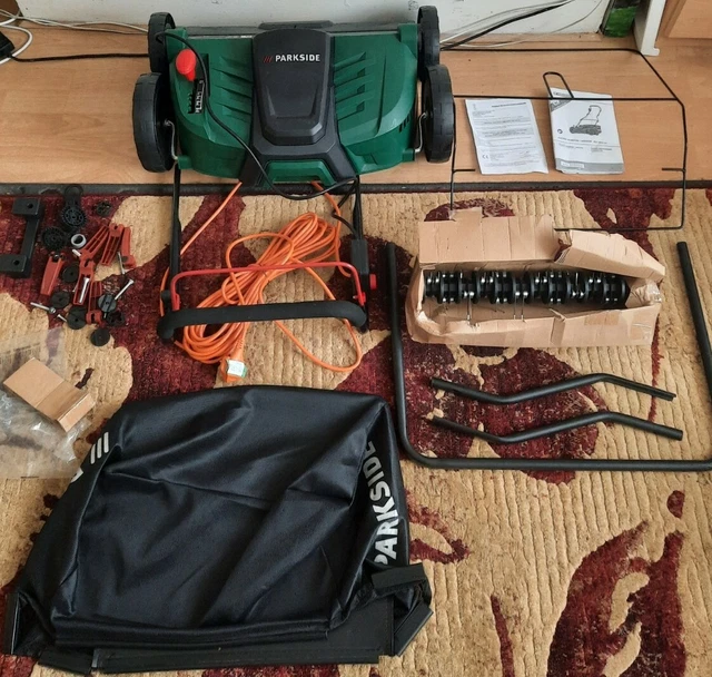 PARKSIDE ELECTRIC SCARIFIER/AERATOR Plv 1500 A1,MINT CONDITION, READ ...