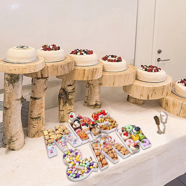 WHITE FILLABLE GRADUATION Cardboard Number Box For Charcuterie Fillable ...