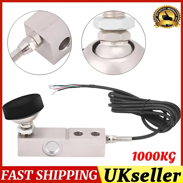 SHEAR BEAM LOAD Cell Sensor 1000KG Load 4-Core Shielded Cable Weighing ...
