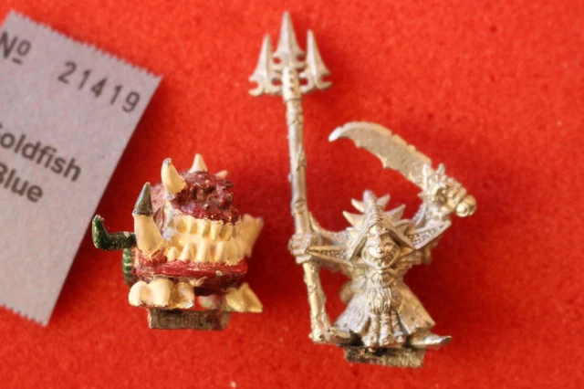 JEUX WORKSHOP WARHAMMER Skarsnik et Gobbla gobelin Squig OOP Metal Orcs ...