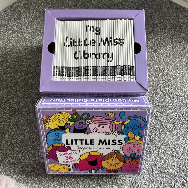 LITTLE MISS MR Men Complete Book Set 36 in Collection with Storage Box ...