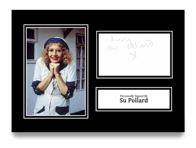 SU POLLARD SIGNED A4 Photo Autograph Card Hi-de-Hi Gift Display Peggy ...