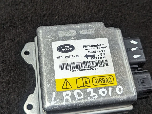 LAND ROVER DISCOVERY 4 L319 Airbag Commande Module Ecu Unité Ah22 ...