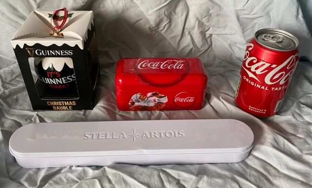 GUINNESS CHRISTMAS BAUBLE Stella Artois Beer Foam Coca Cola Bottle ...