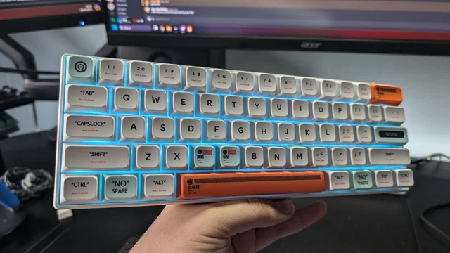 CUSTOM ROYAL KLUDGE RK61 Wireless - Deep Sounding Lubed Linear Switches ...