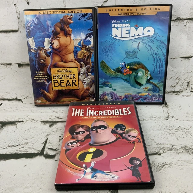 DISNEY - PIXAR - LOT OF 2 MOVIES - 4 DVDs - FINDING NEMO & THE ...