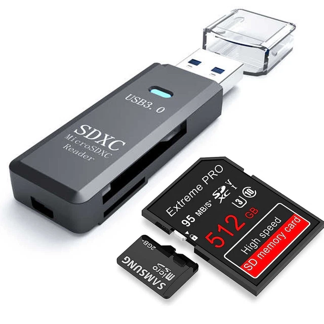 USB 3.0 CARD Reader Card Reader Stick Reader Micro SD XC TF Card ...